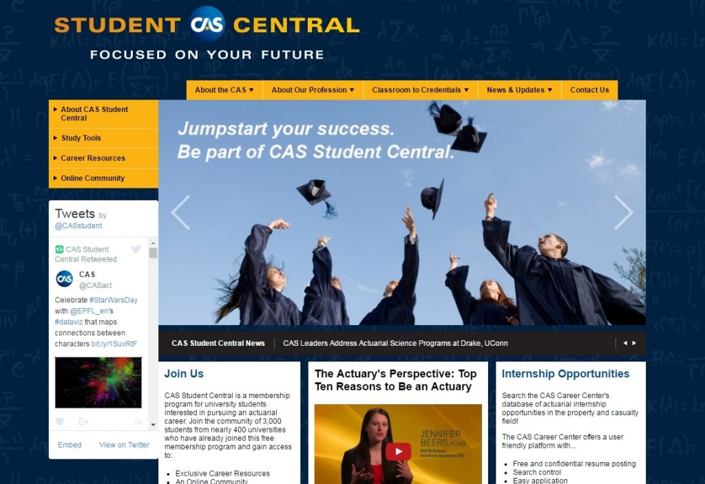 Start Your Actuarial Career Off on the Right Foot with These Exclusive CAS Student Central ...